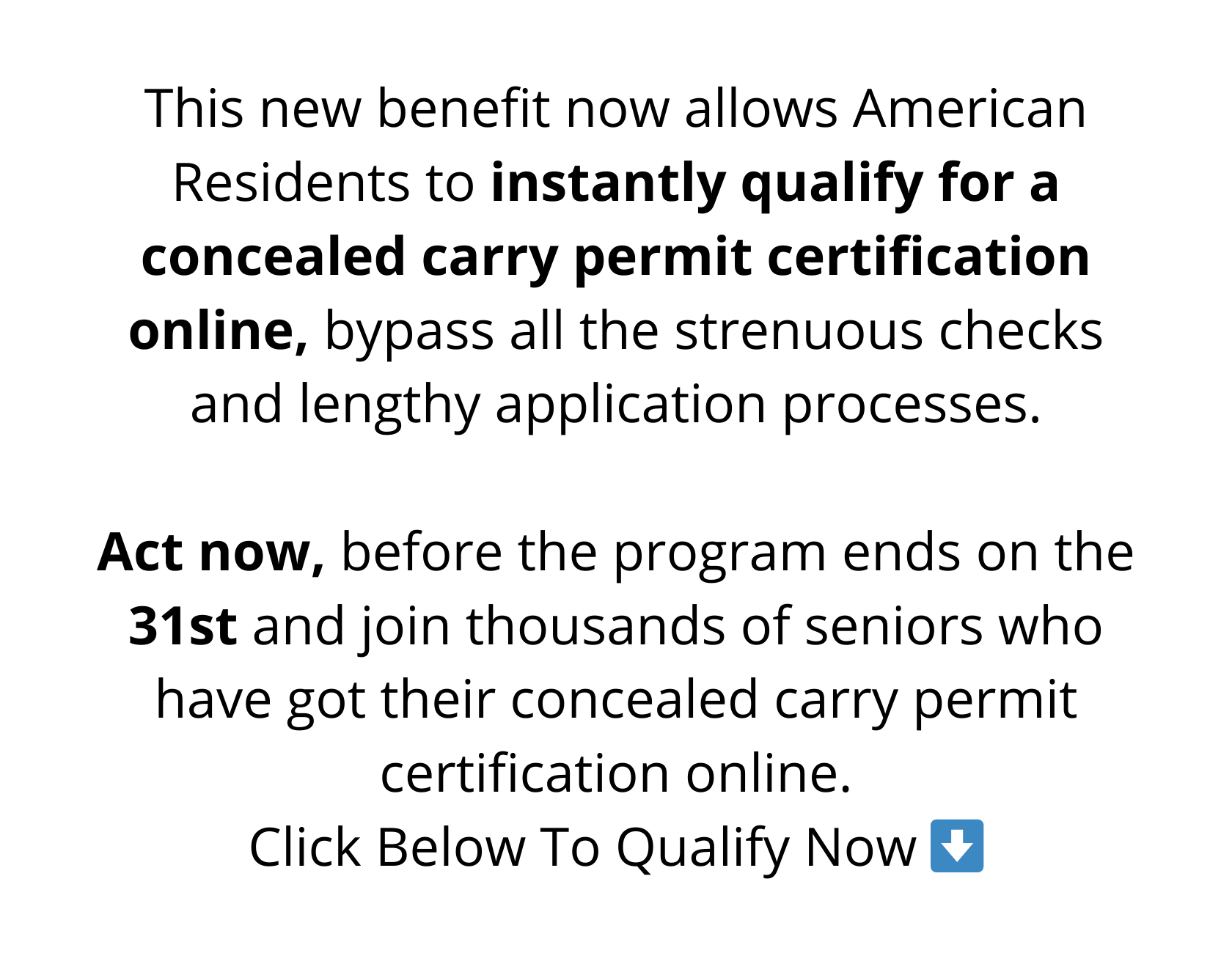 AMERICA CONCEALED – Permit Ready